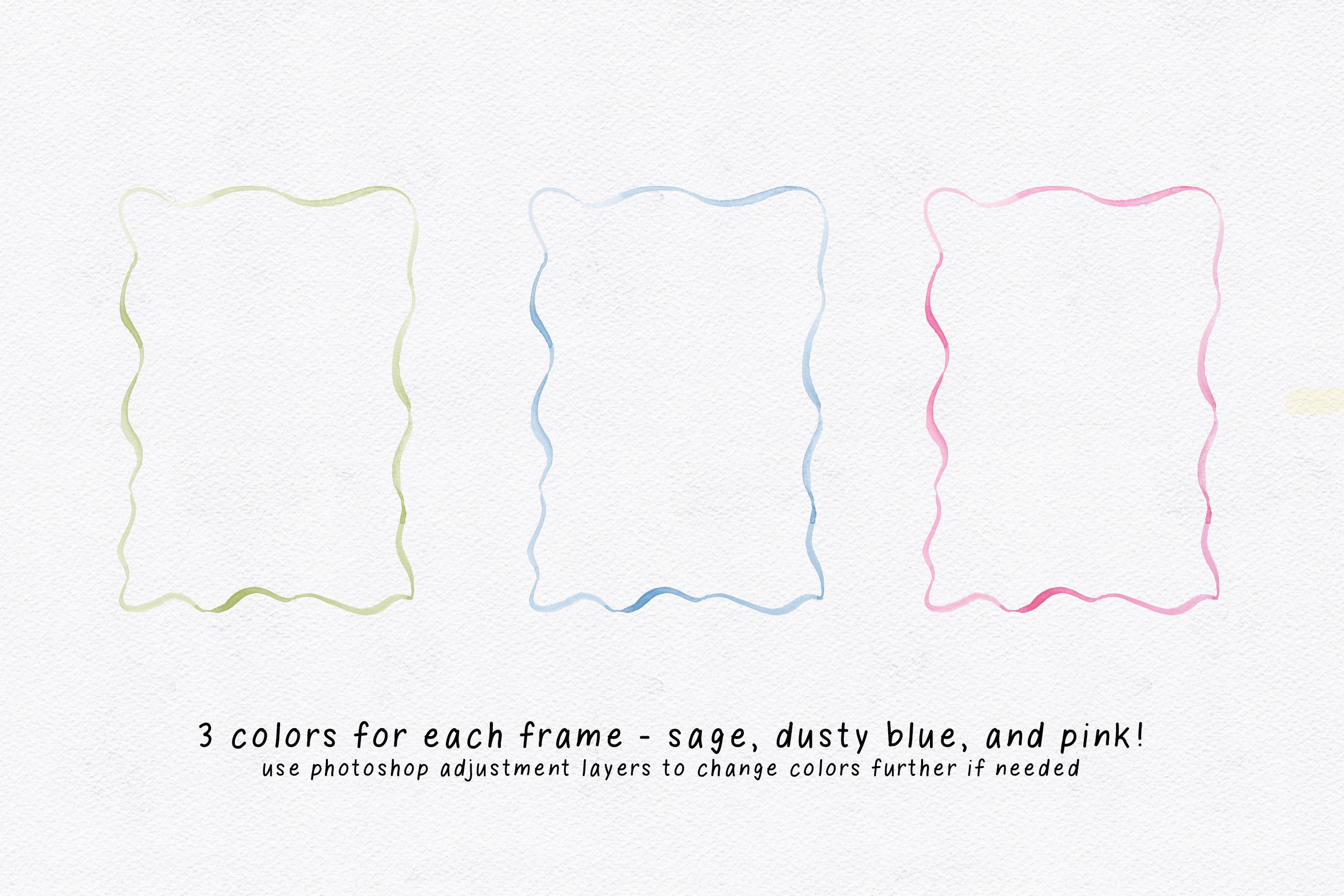 15 Cute Watercolor Borders and Frames | Hand-painted Watercolor Borders ...
