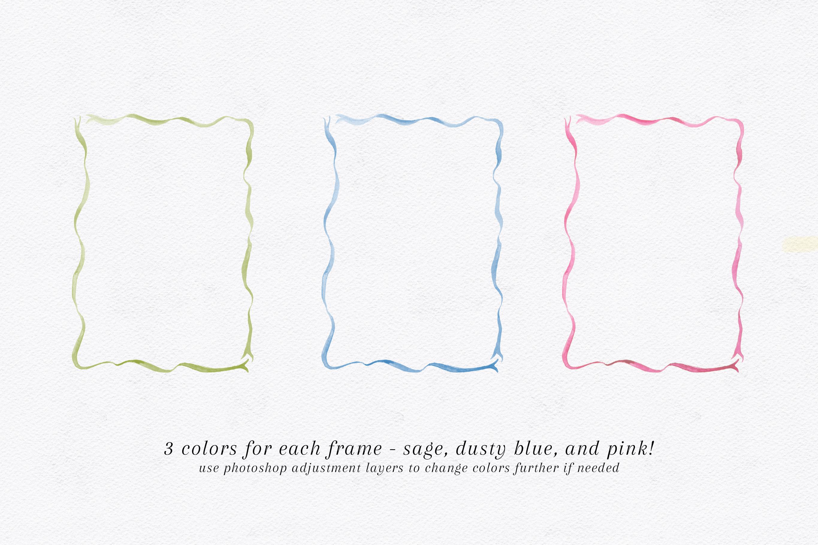 17 Cute Watercolor Borders and Frames | Hand-painted Watercolor Borders ...