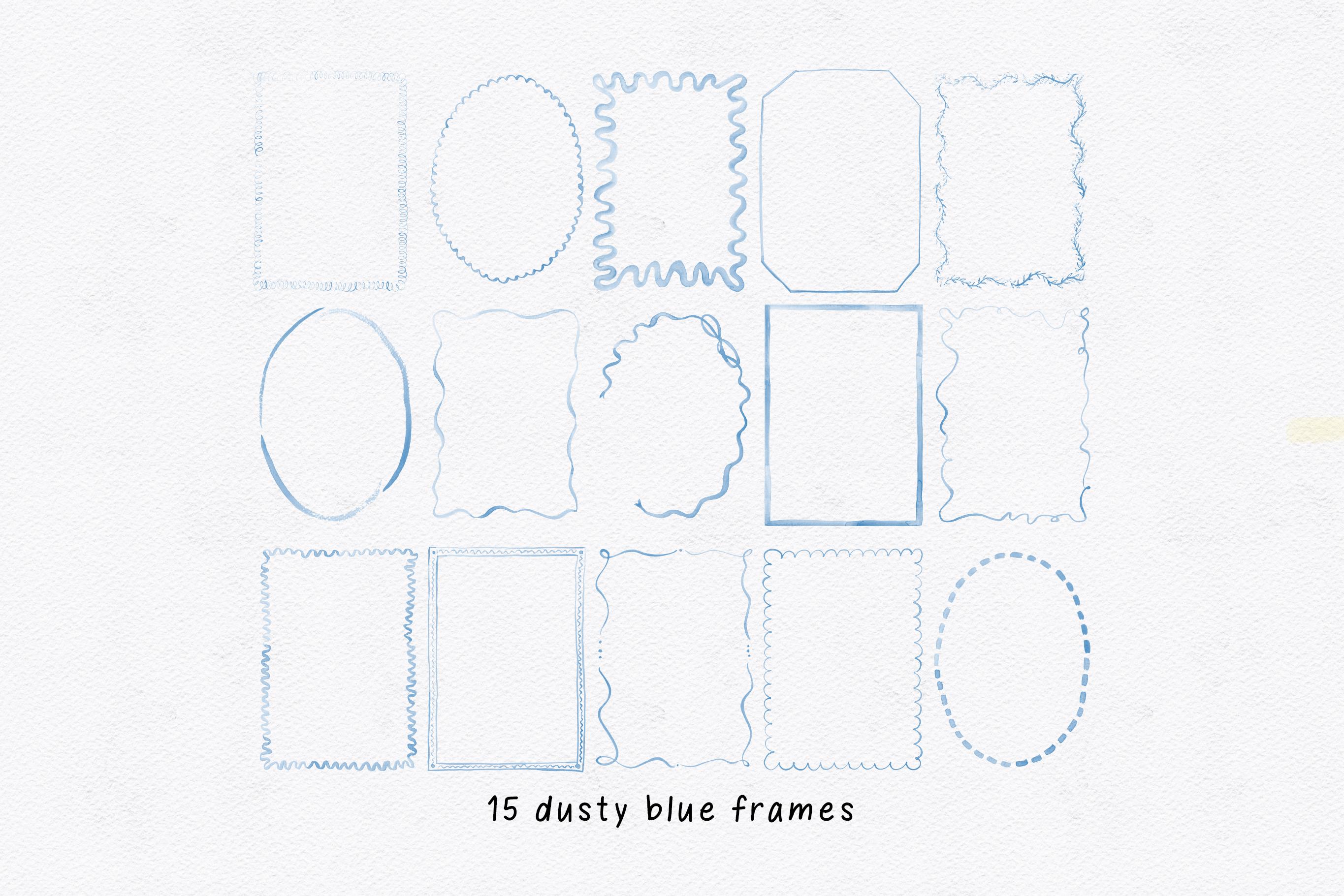 15 Cute Watercolor Borders and Frames | Hand-painted Watercolor Borders ...