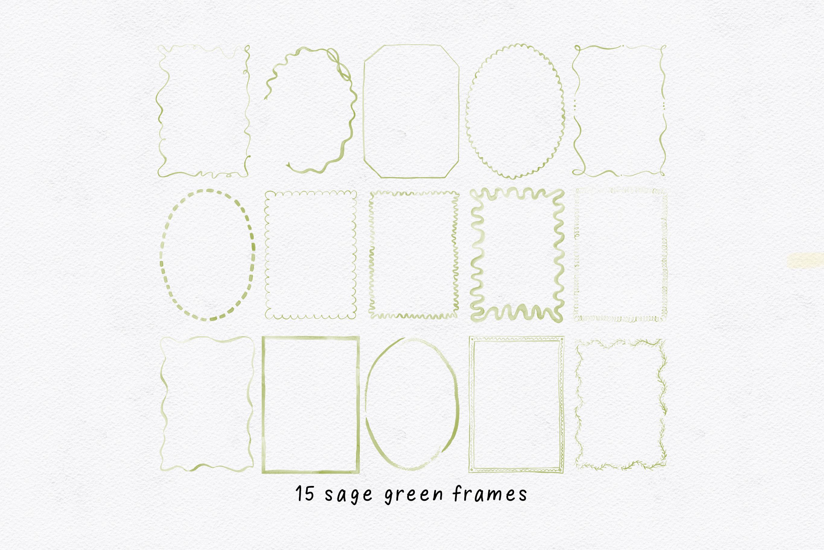 15 Cute Watercolor Borders and Frames | Hand-painted Watercolor Borders ...