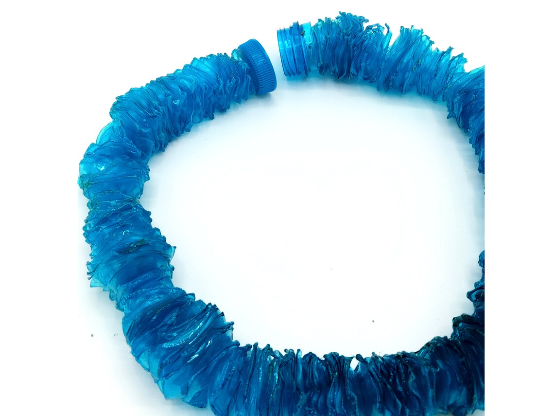 Plastic Bottles Necklace, Handmade Upcycled Plastic Jewelry, Unique ...