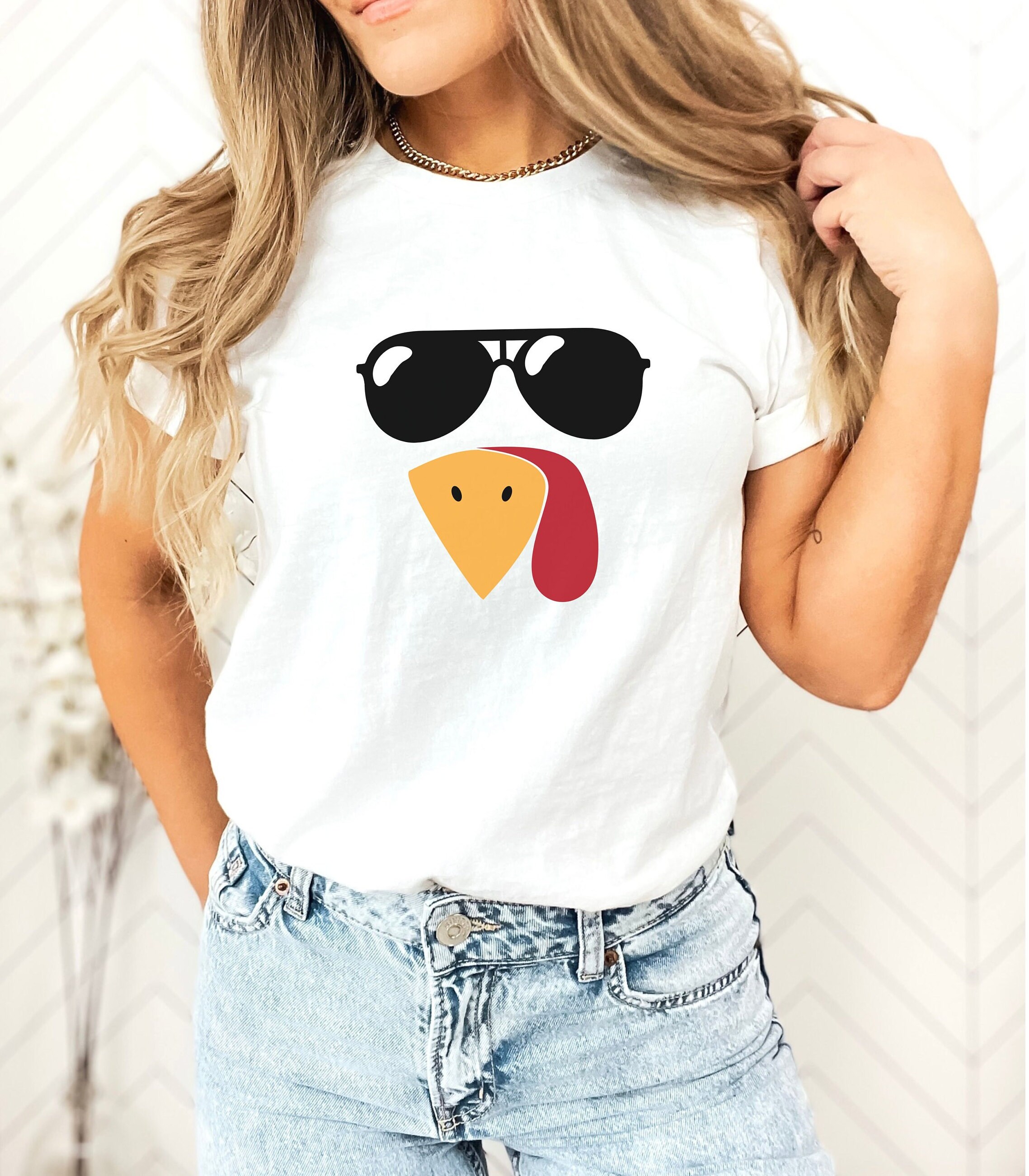 Turkey With Sunglasses Shirt, Thanksgiving Shirt, Fall Shirt, Turkey ...