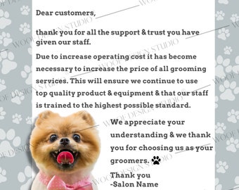 Dog Price Increase - Etsy