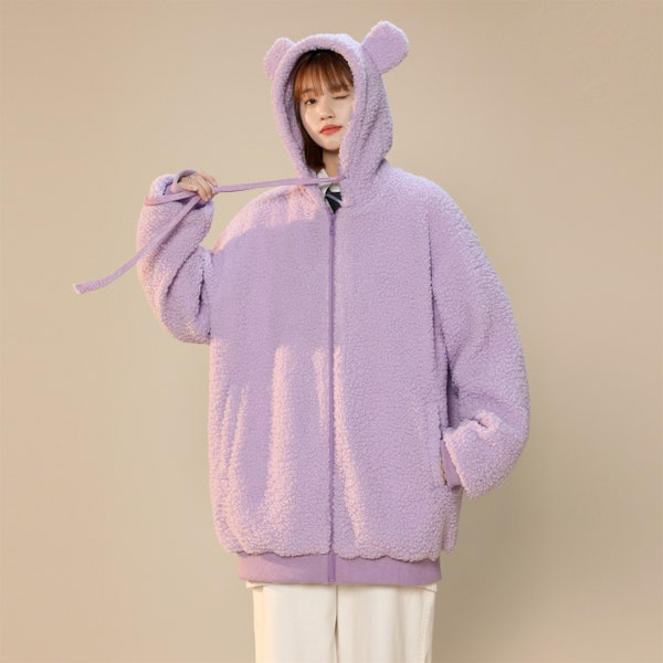 Furry Purple Jacket - Etsy