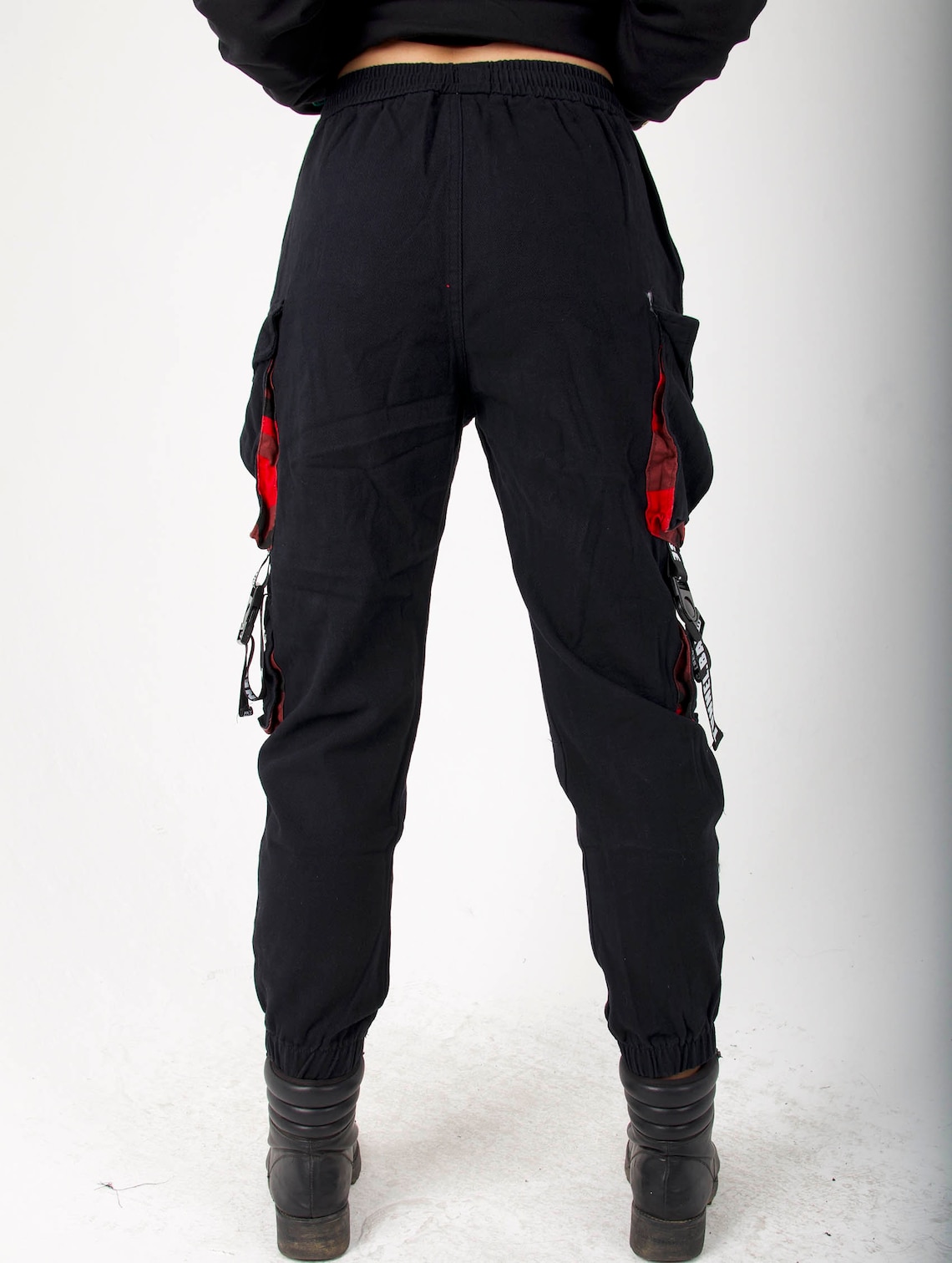 Women's Streetwear Urban Shadow Black Jogger Pants - Etsy