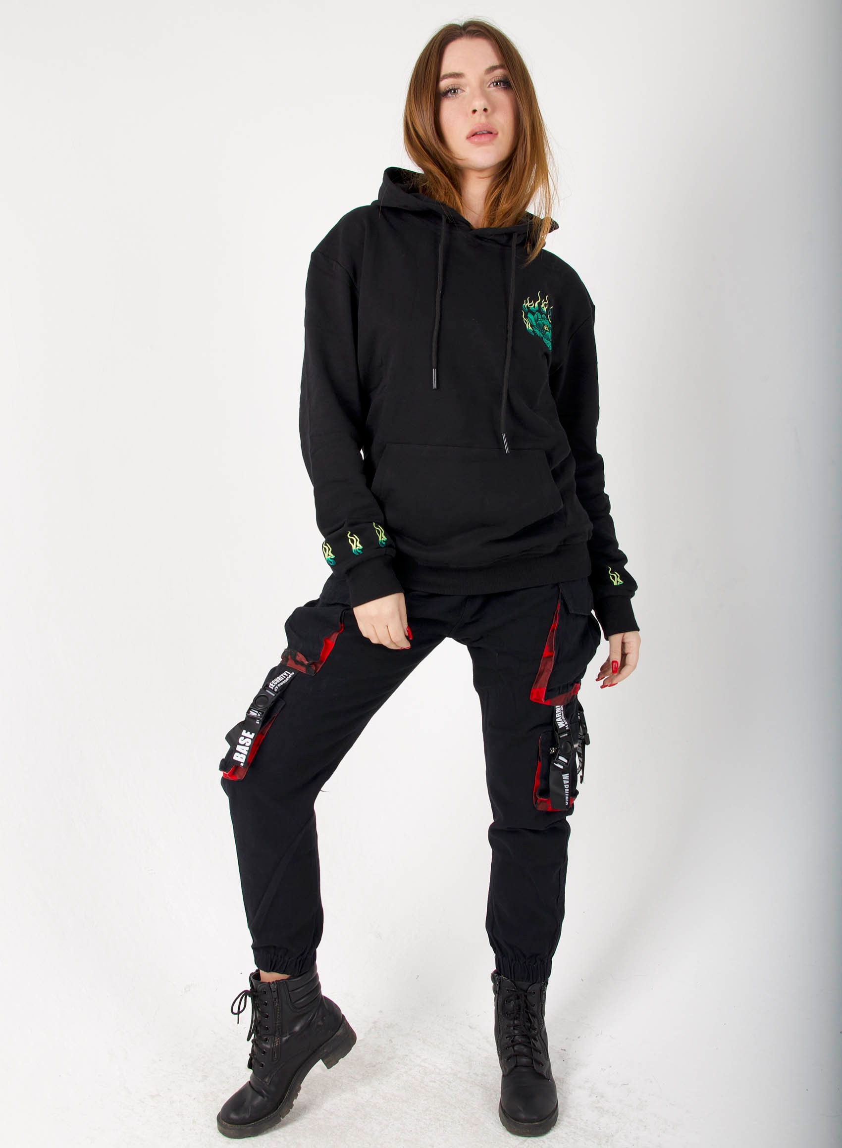 Women's Streetwear Urban Shadow Black Jogger Pants - Etsy