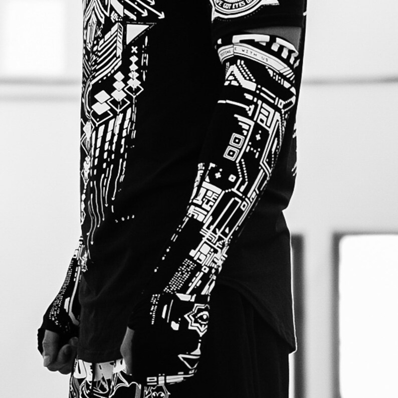 Women's Techwear Streetwear Cyber Arm Sleeves for Sports - Etsy Hong Kong
