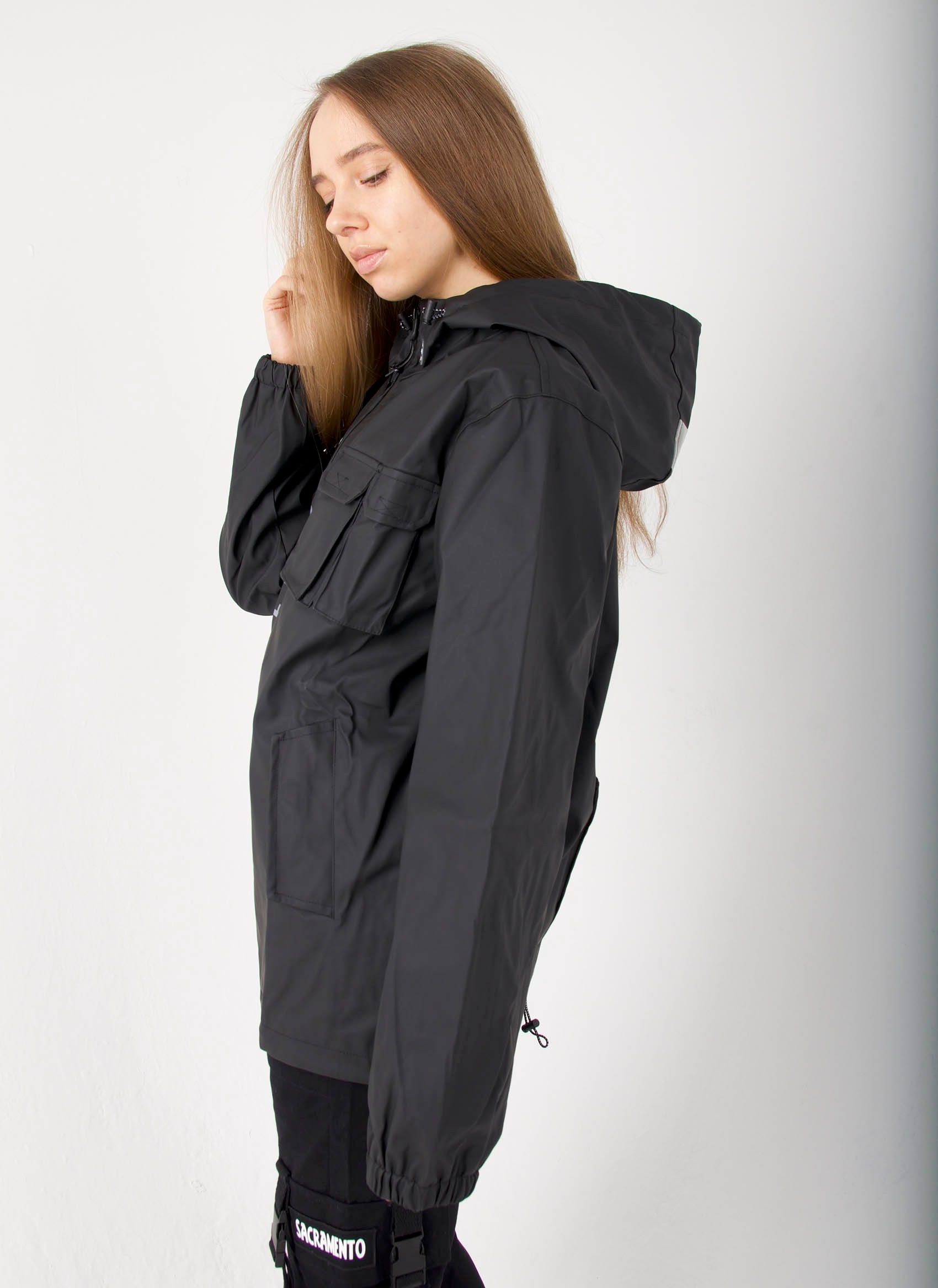 Women's Leather Techwear Jacket Streetwear Coat - Etsy