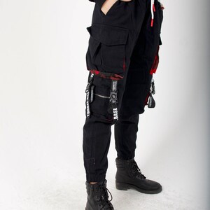 Women's Streetwear Urban Shadow Black Jogger Pants - Etsy