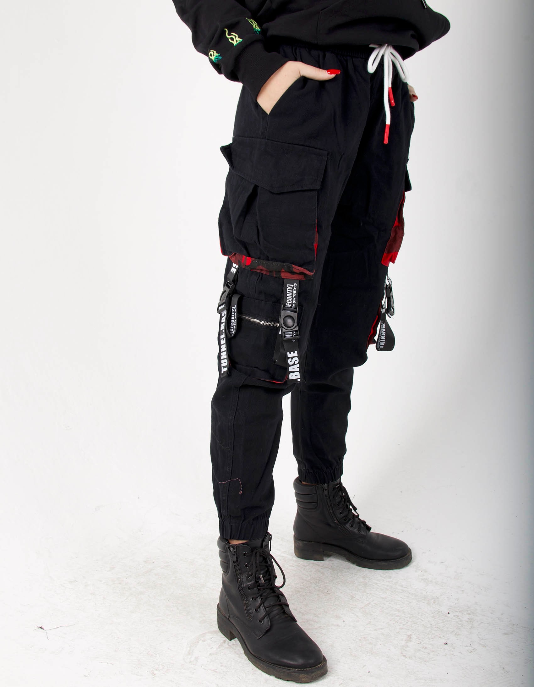 Women's Streetwear Urban Shadow Black Jogger Pants - Etsy