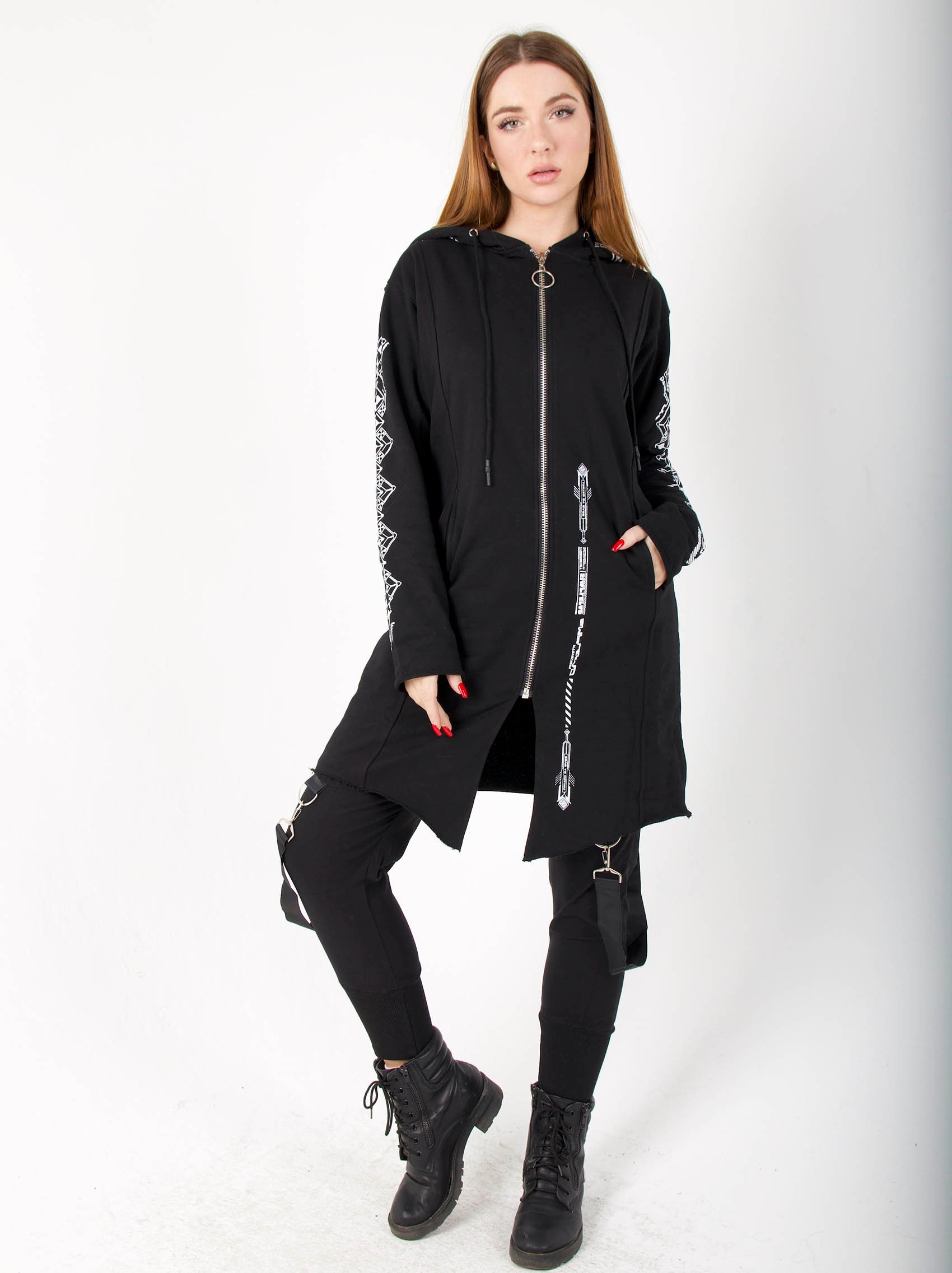 Women's Techwear Cyber Alien Streetwear Jacket With Hoodie - Etsy Canada