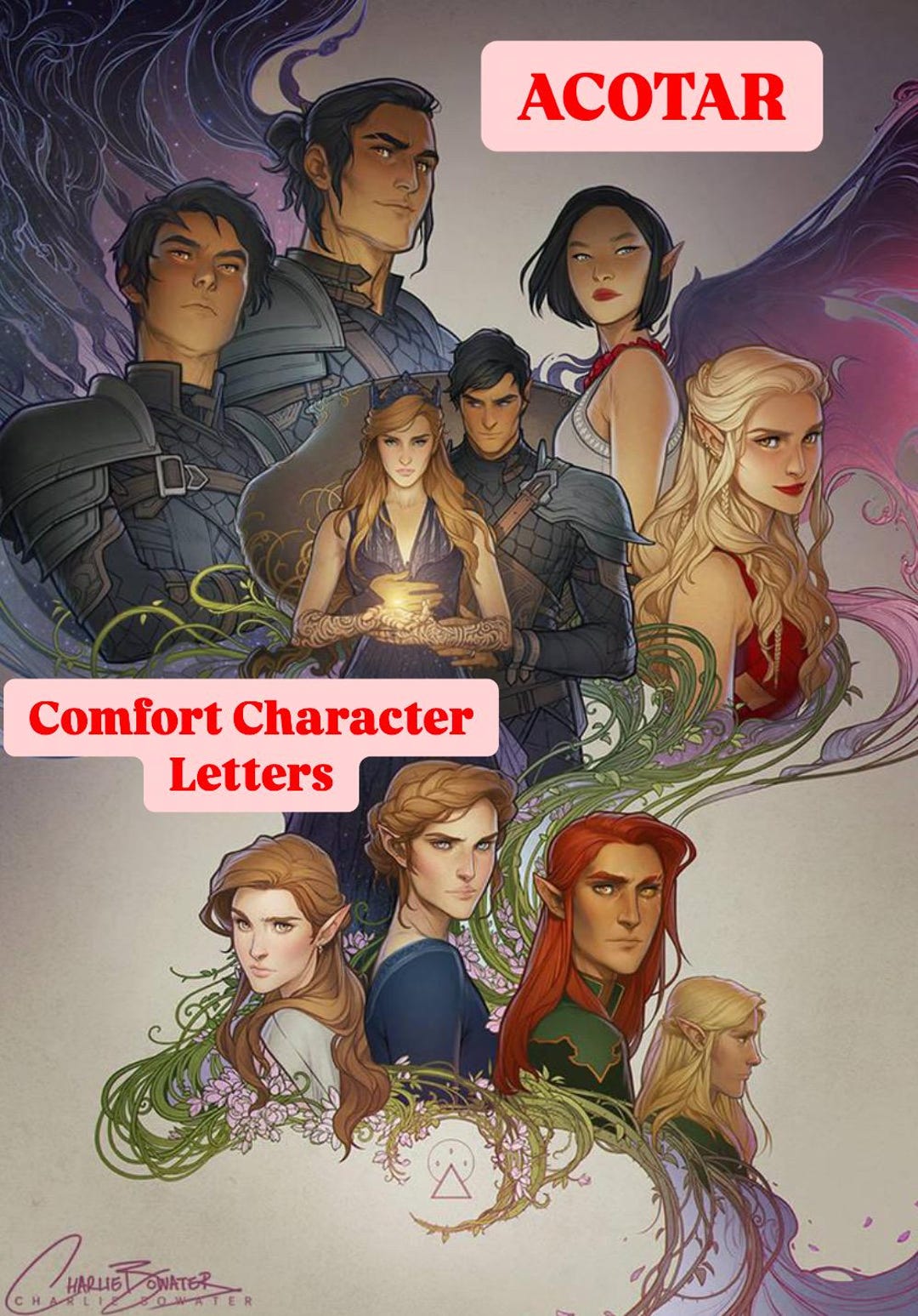 ACOTAR Comfort Character Letters - Etsy