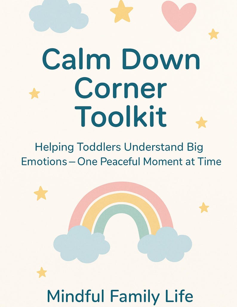 Calm Down Corner Toolkit for Toddlers – Printable Emotional Regulation ...