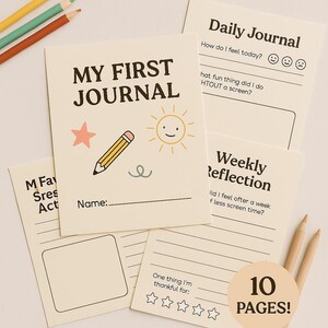 My First Kids Journal | Printable Screen-free Journal for Children ...