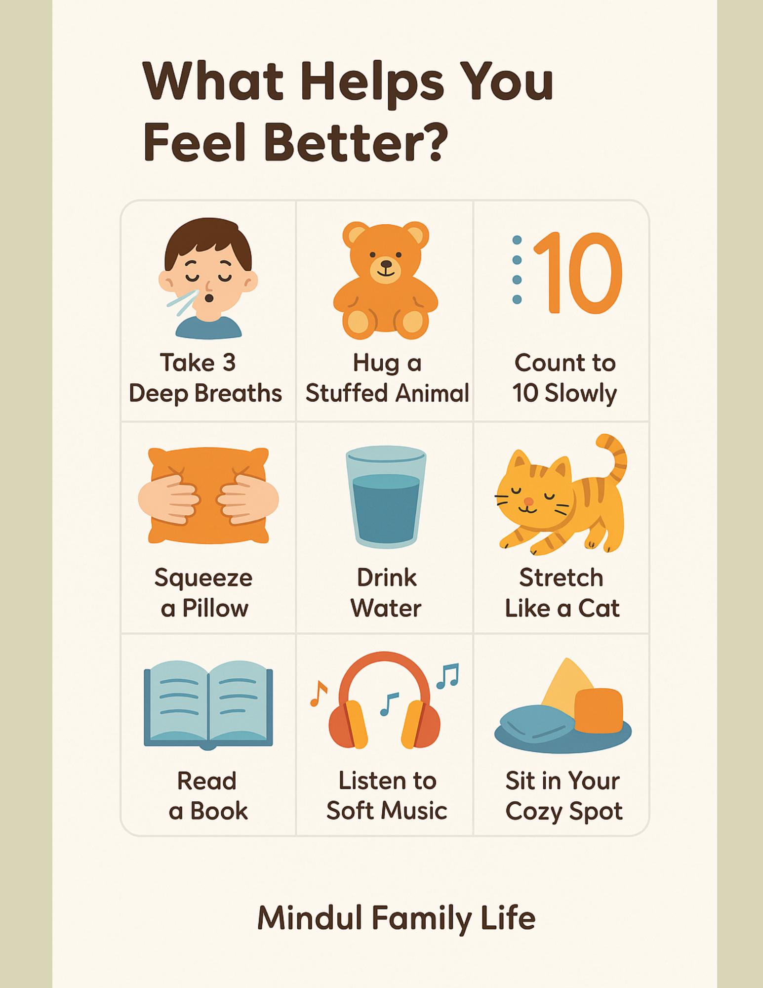 Calm Down Corner Toolkit for Toddlers – Printable Emotional Regulation ...