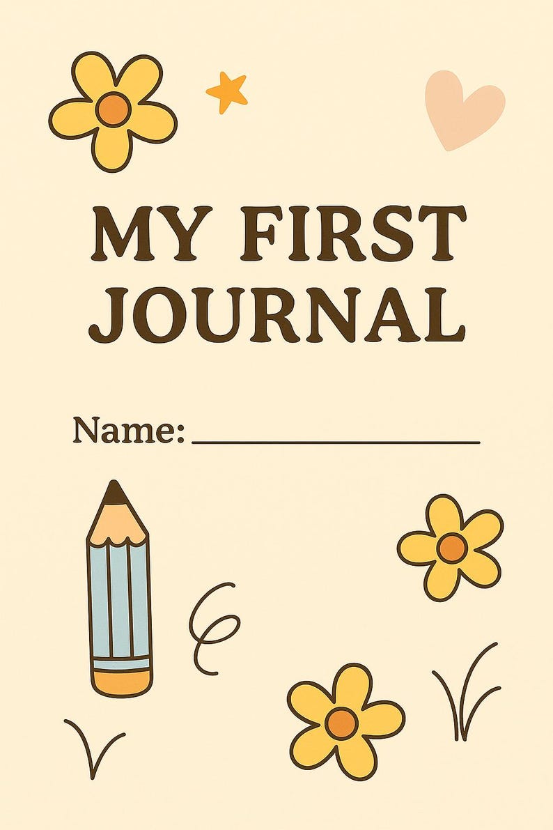 My First Kids Journal | Printable Screen-free Journal for Children ...