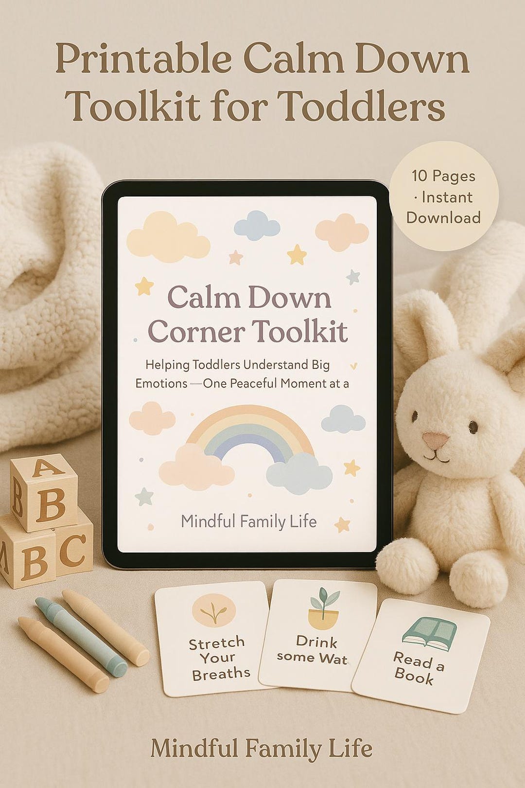 Calm Down Corner Toolkit for Toddlers – Printable Emotional Regulation Activities | Gentle ...