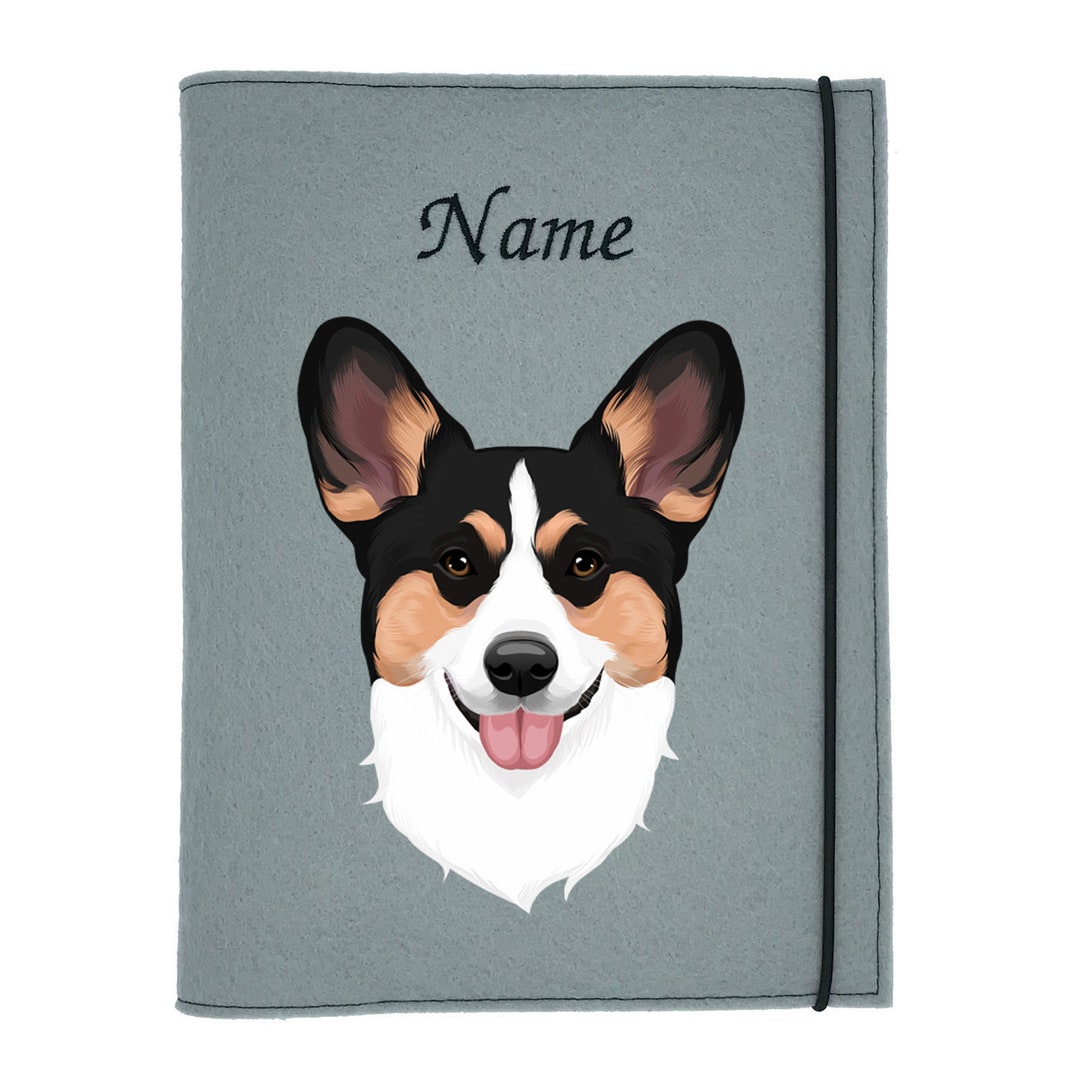 Document Cover Dog Welsh Corgi Tricolor, Personalized Document Folder ...