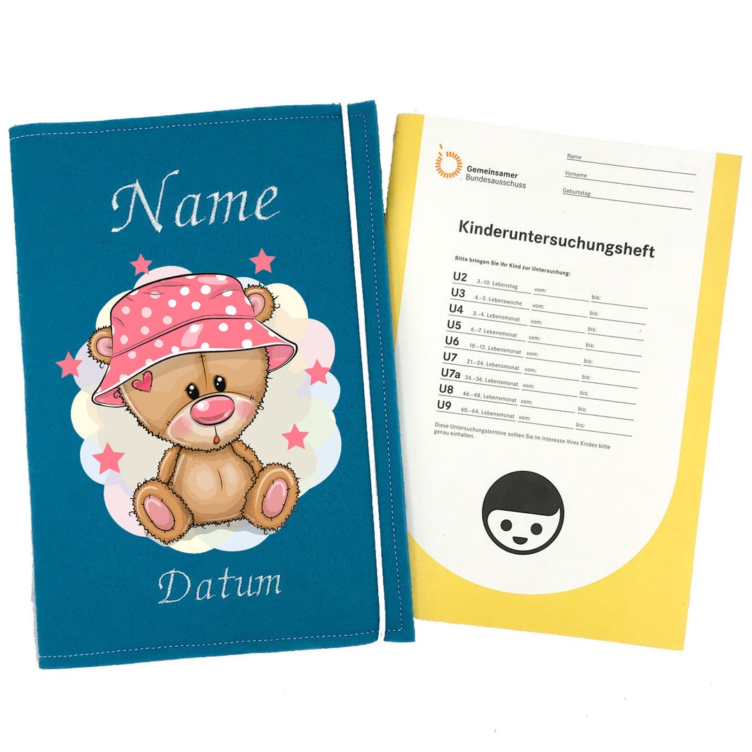 U-booklet Cover Teddy Girl With Stars, Examination Booklet Cover, U ...