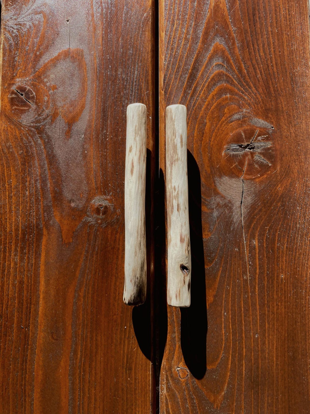 Set of 2 Natural Wood Handles, Driftwood Pull, Limited Edition, Ready ...