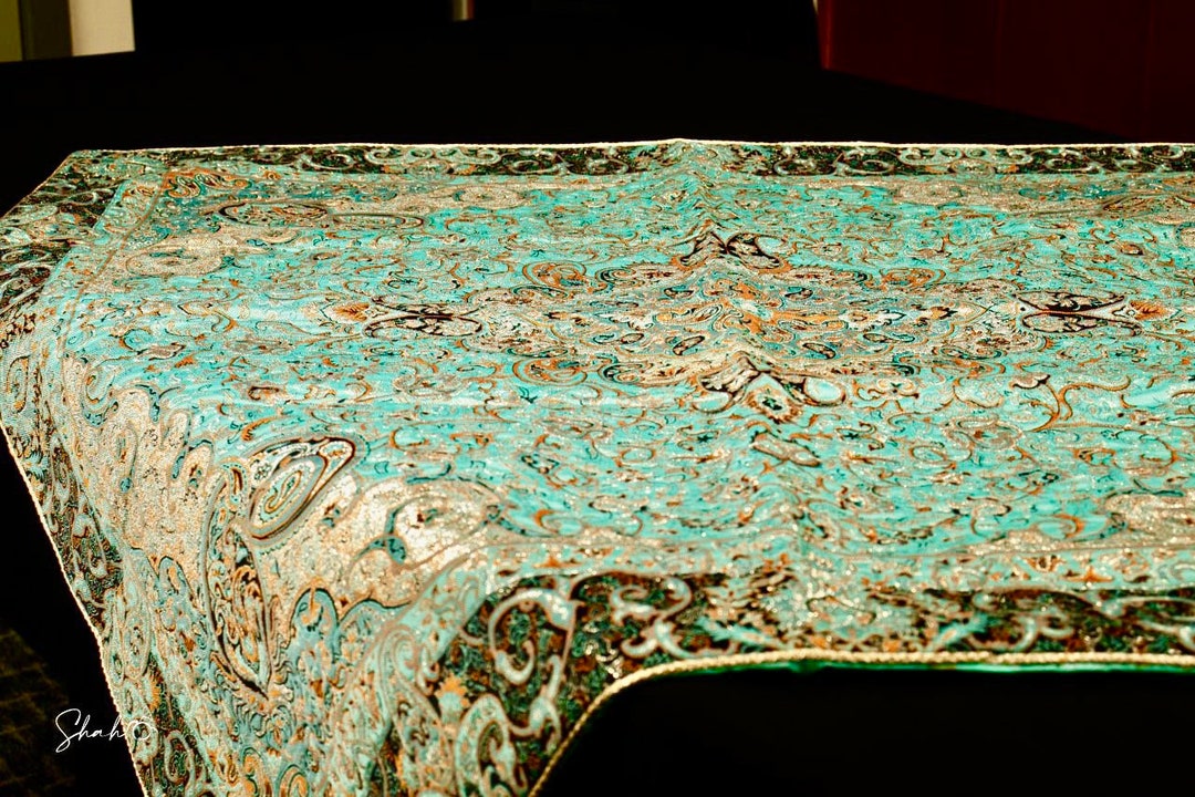 Persian Tablecloth, Termeh, Table Overlay,fabricelegant Decorative ...
