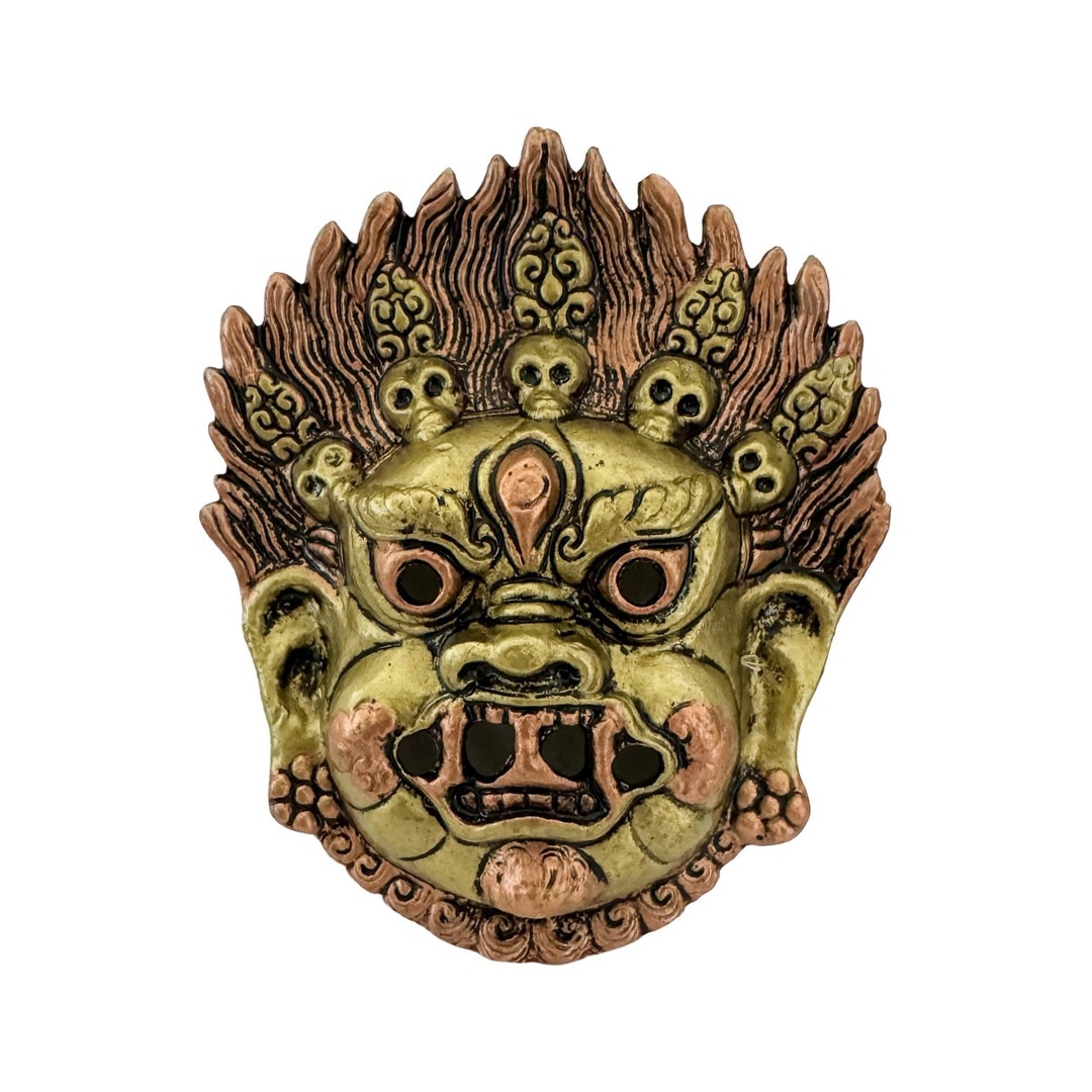 Bhairava or Maha Kala Golden Face Wall Hanging - Wall Decor - Etsy