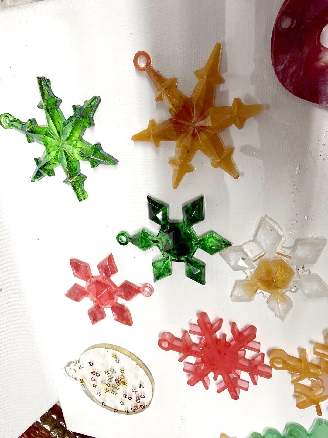 Homemade Resin Holiday Ornaments. Can Be Custom - Etsy