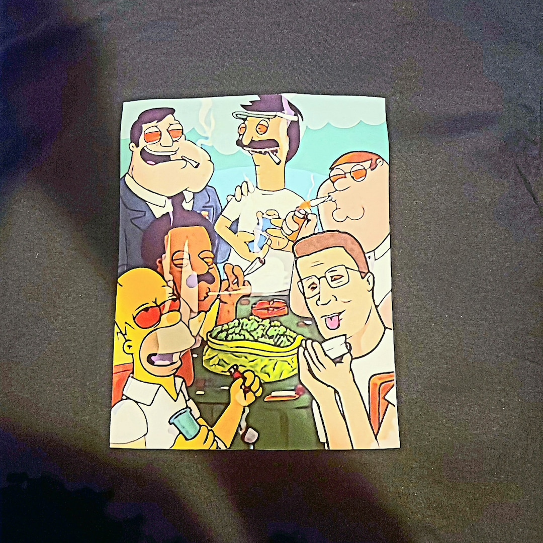 Adult Cartoon Characters Smoking Weed/pot/ Marijuana - Etsy