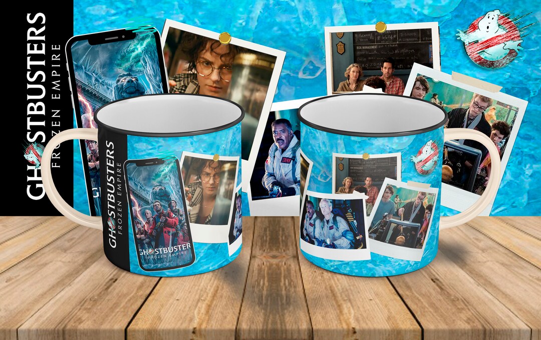 GHOSTBUSTERS FROZEN EMPIRE Película 2024 2 Plantilla de taza Tamaño 11 ...