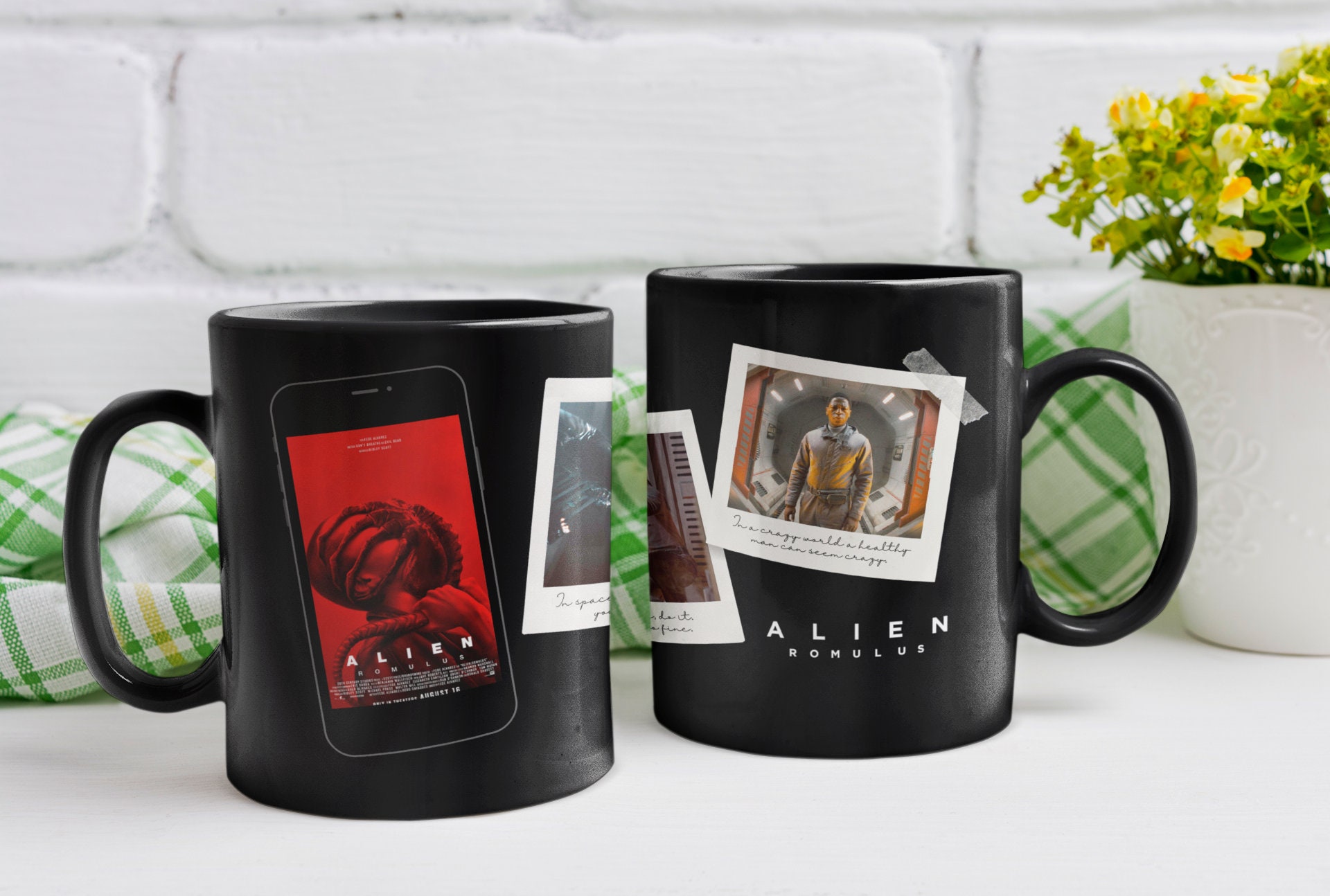 ALIEN ROMULUS MOVIE 2024 2 Mug Template Size 11 & 15 Oz Coffe Mug ...