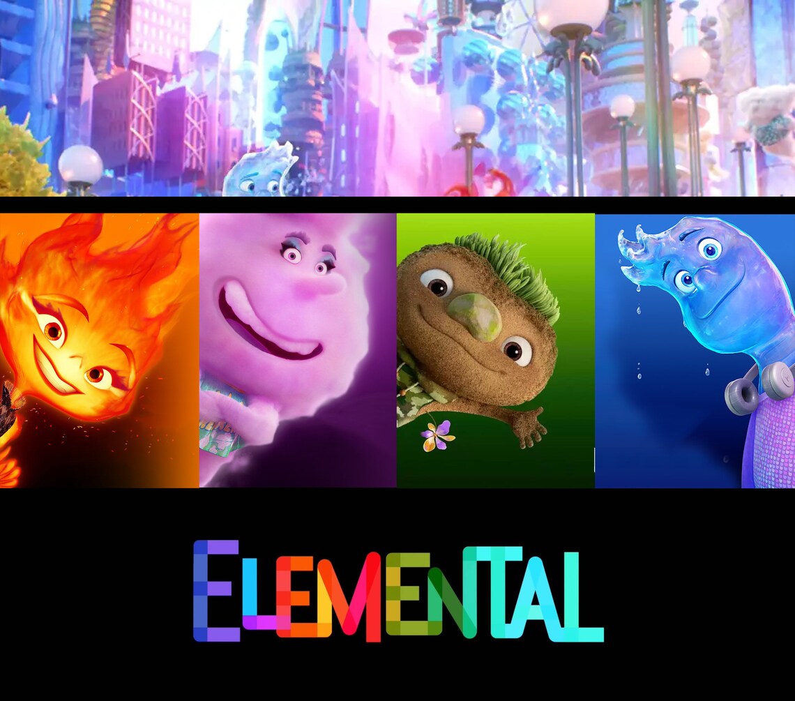 ELEMENTAL Clod Gale Fireboy Watergirl tumbler Wrap, Cartoon 20oz Skinny ...