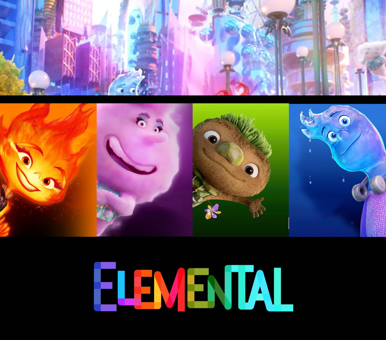 ELEMENTAL Clod Gale Fireboy Watergirl tumbler Wrap, Cartoon 20oz Skinny ...