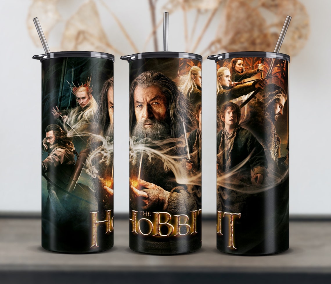 THE HOBBIT KIT Martin Freeman-bilbo Bolsón 4 Tumbler Wrap Cartoon 20oz ...