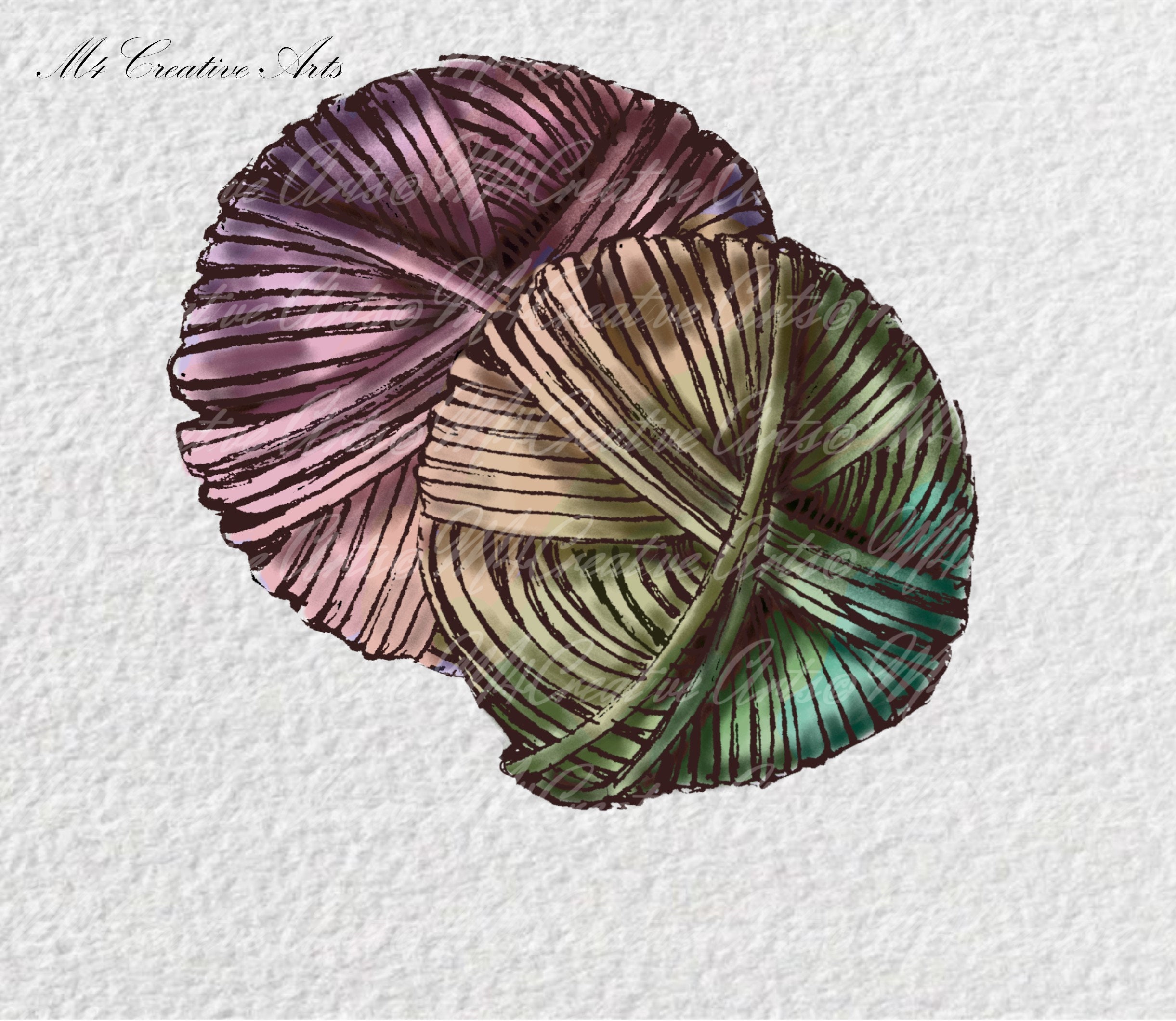 Rainbow Colored Yarn Ball Clipart, Digital Illustration, Knitting Item ...