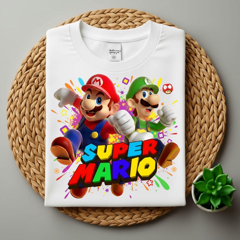 Mario and Luigi PNG, Gamer Birthday Design (digital Download) - Etsy Canada