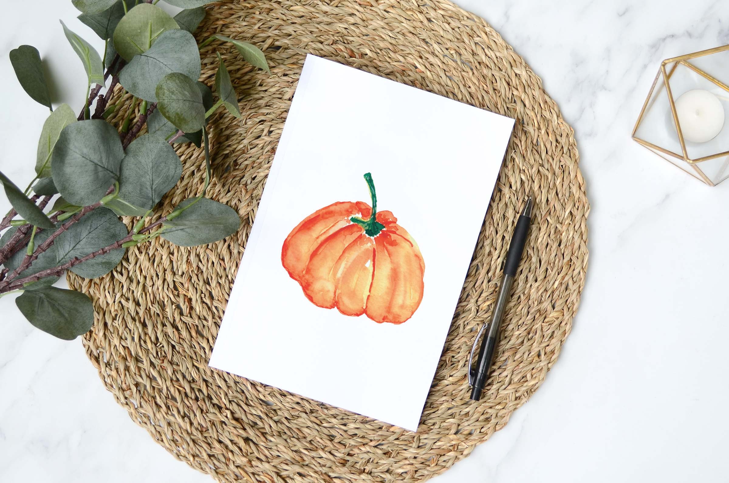 Pumpkin Clipart Watercolor Halloween PNG Autumn Decor Fall Illustration ...