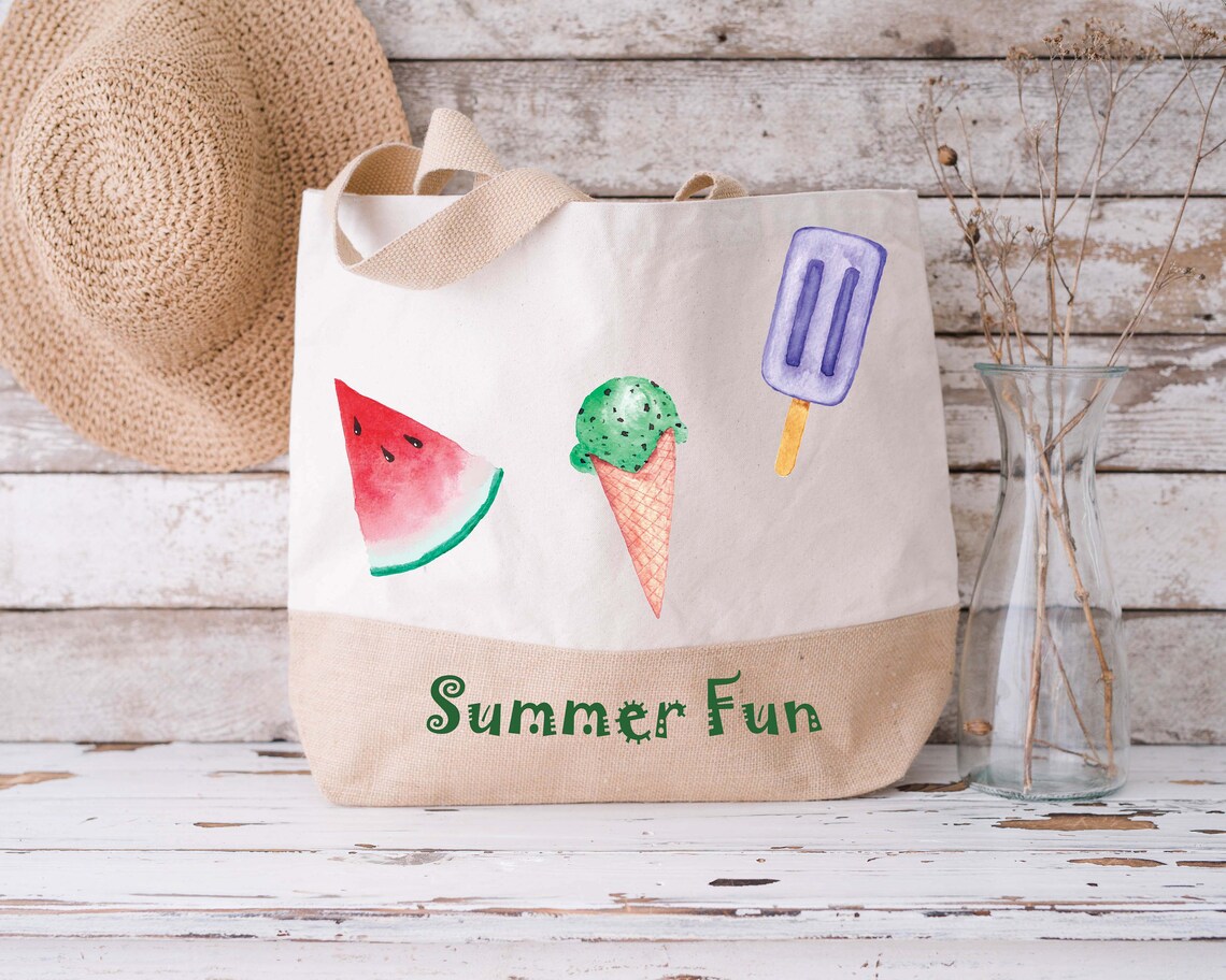 Summer Themed Clipart Pool Party PNG Files Hand Painted Watercolor ...
