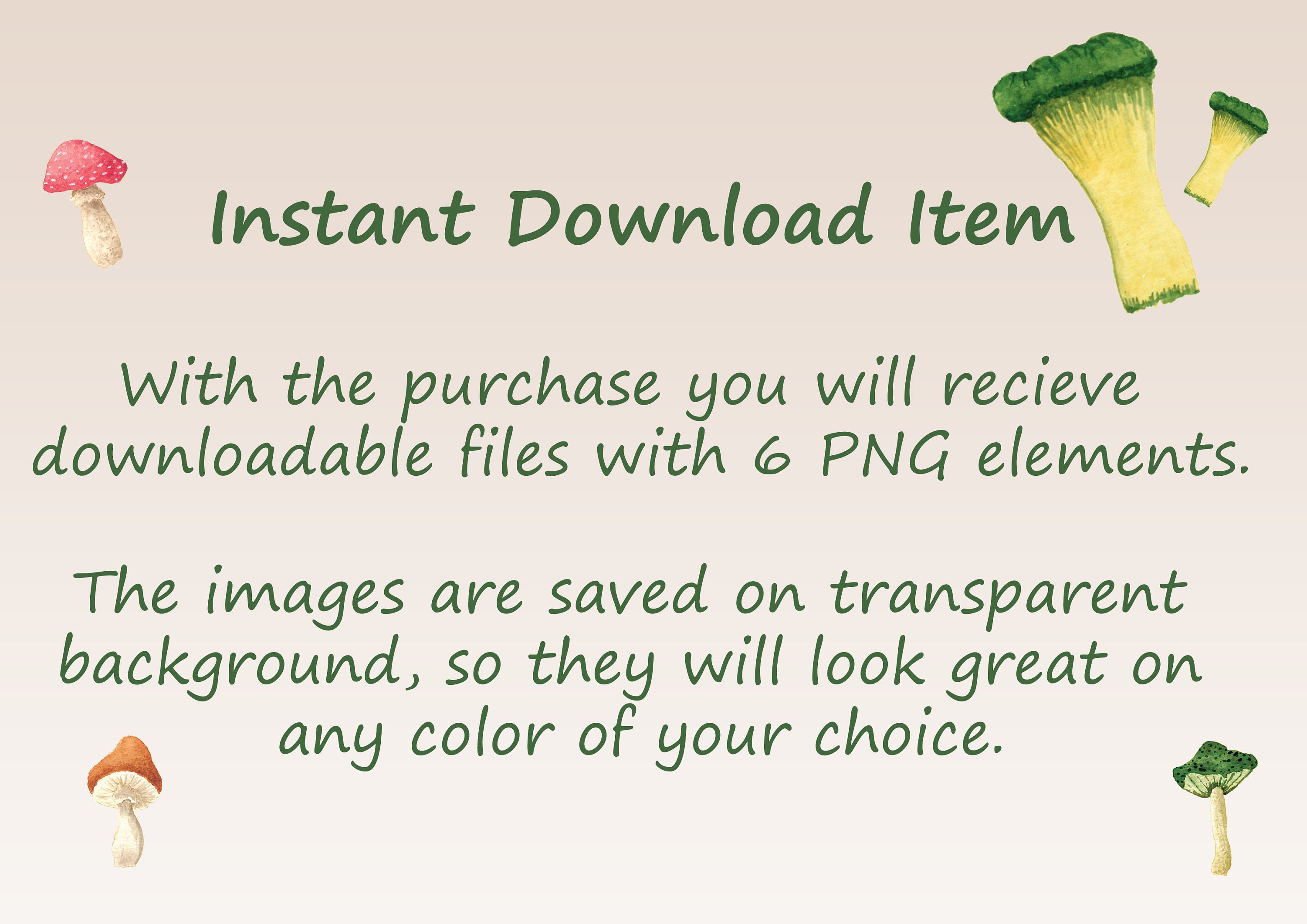 Mushroom Clipart Woodland Clipart Watercolor Mushrooms Autumn Forest ...