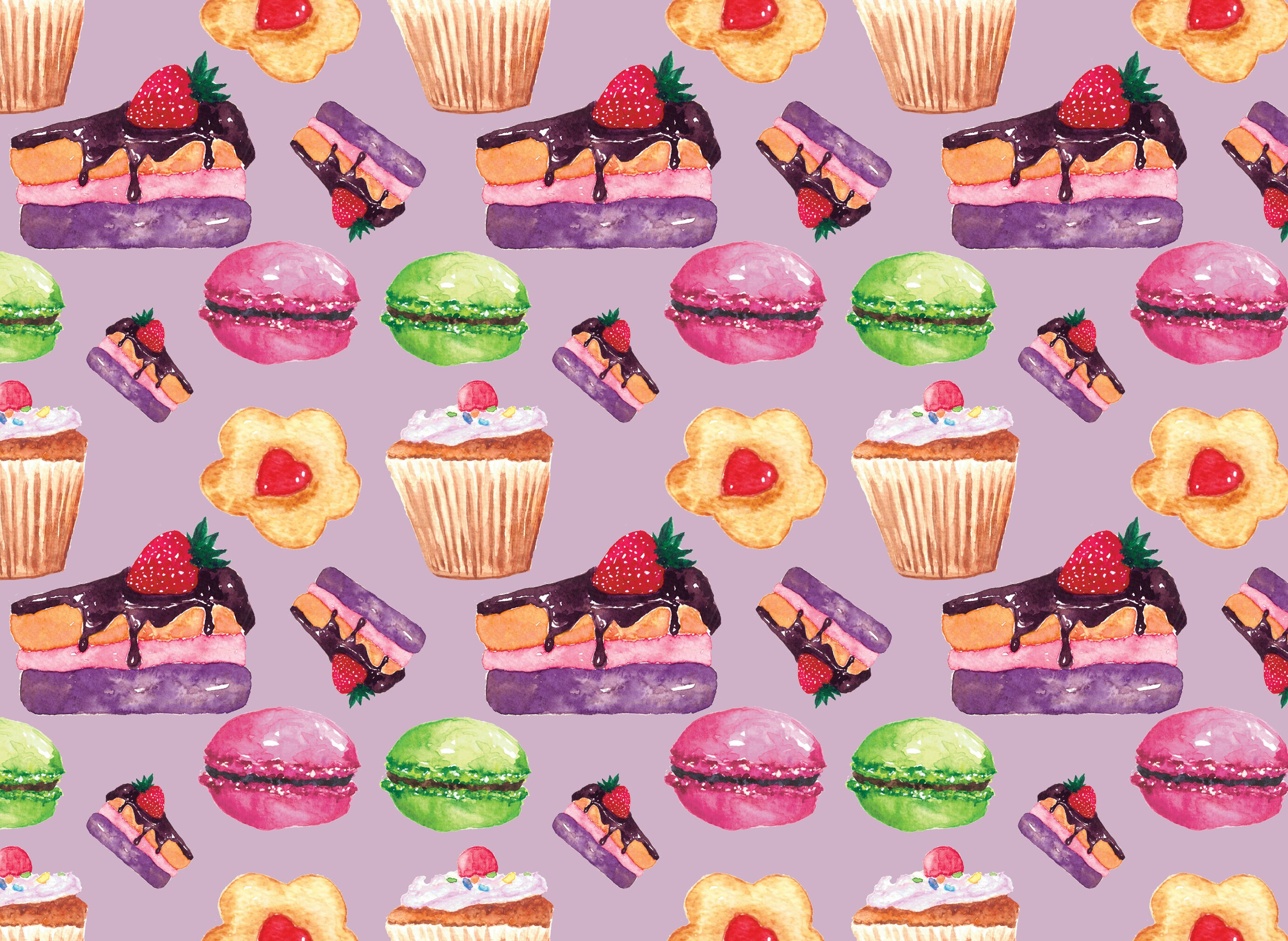 Baking Clipart Cute Home Bakery Png Hand Painted Sweet Pastry Hand ...