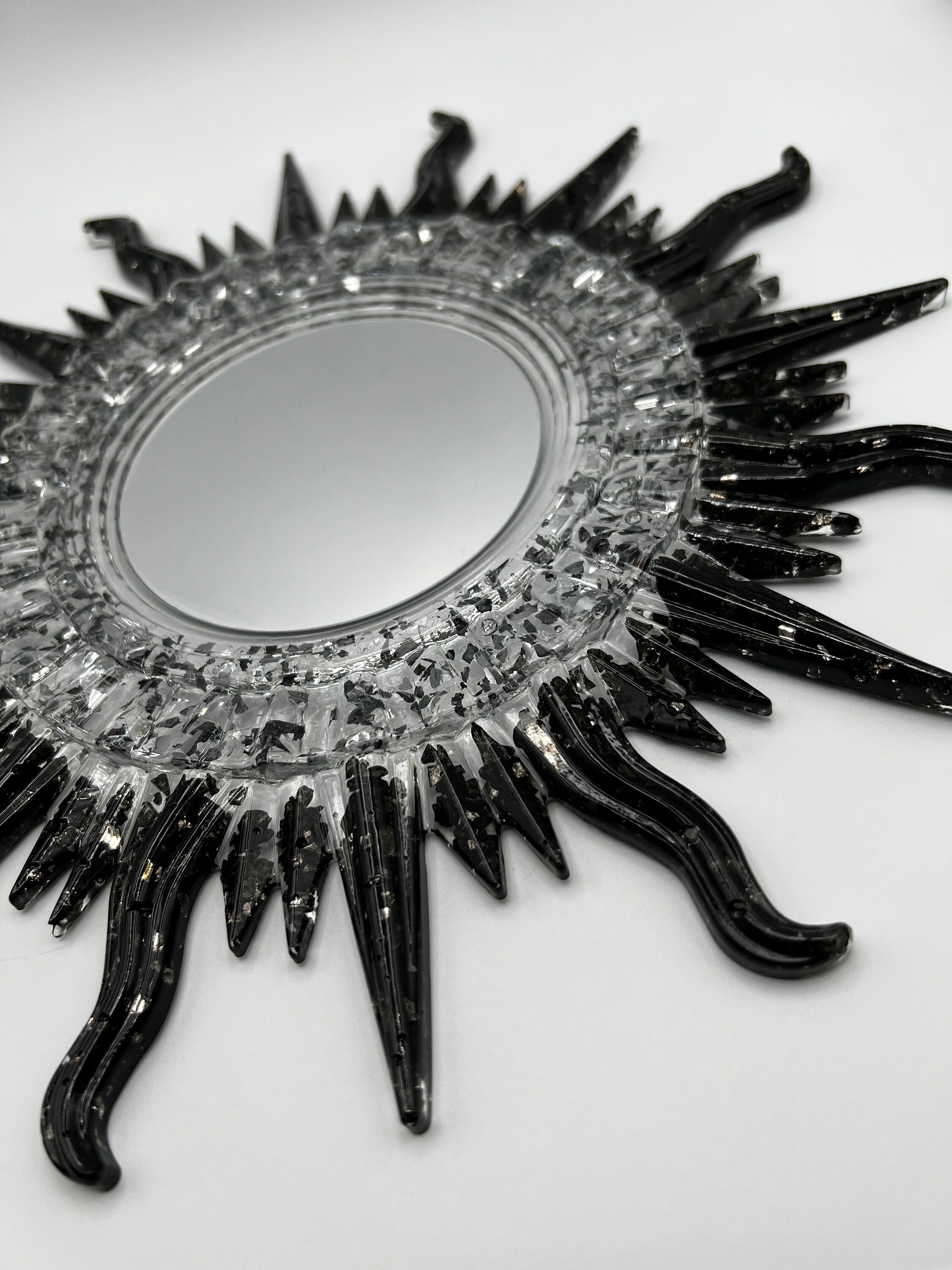 Wall Mirror Sunburst Mirror Starburst Wall Mirror Black - Etsy