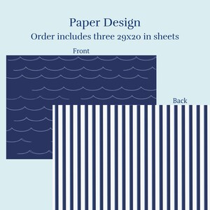 Wave Wrapping Paper Sheets, Double-sided Gift Wrap, Three 29x20in ...
