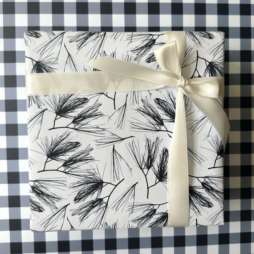 Pine Needle Wrapping Paper Pine Needle Gift Wrap for Men Christmas ...