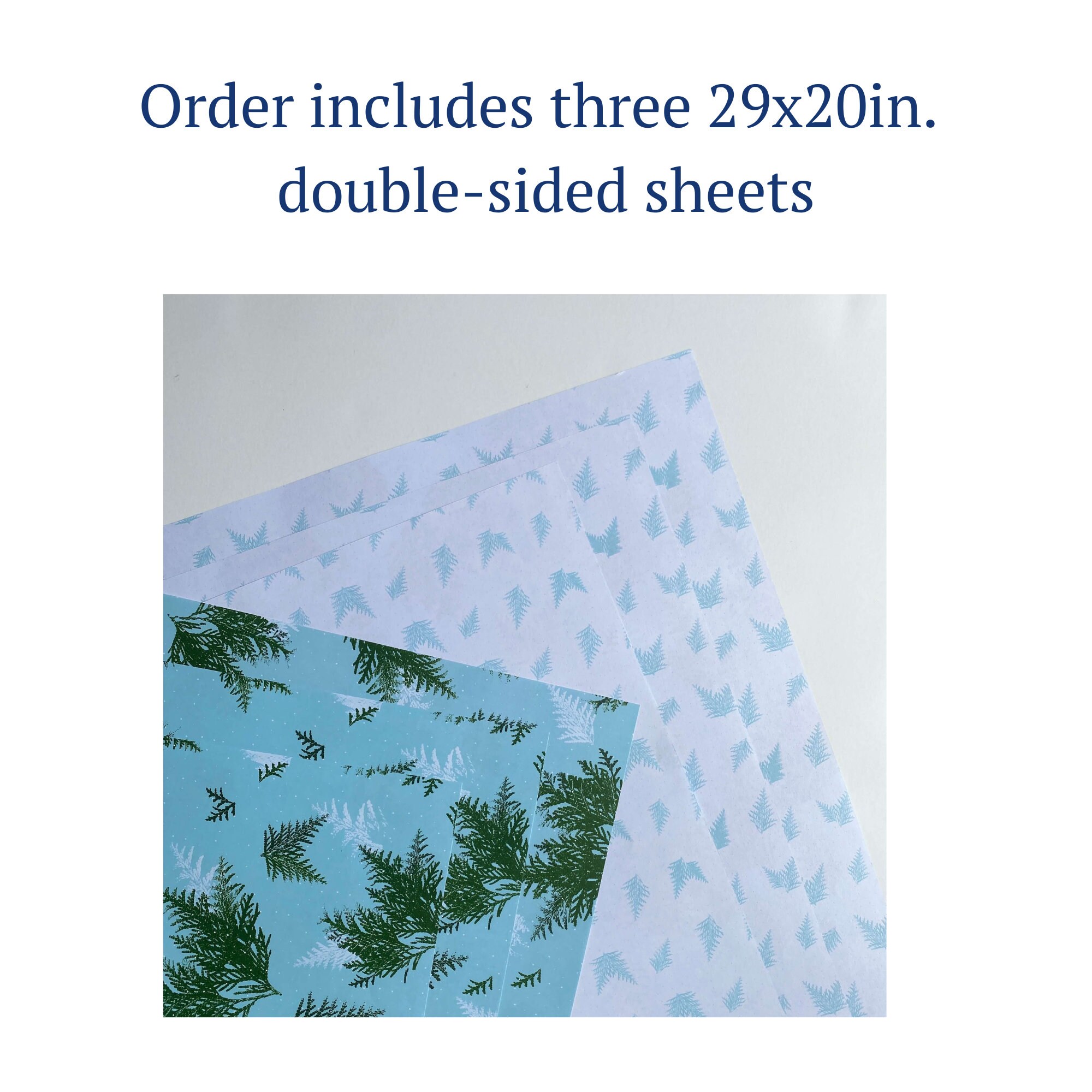 Cedar by Day Wrapping Paper Sheets, Double-sided Gift Wrap, 29x20in ...