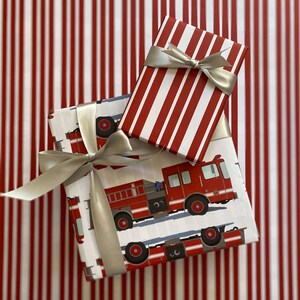 Fire Truck Wrapping Paper Sheets, Double-sided Gift Wrap, 29x20in ...