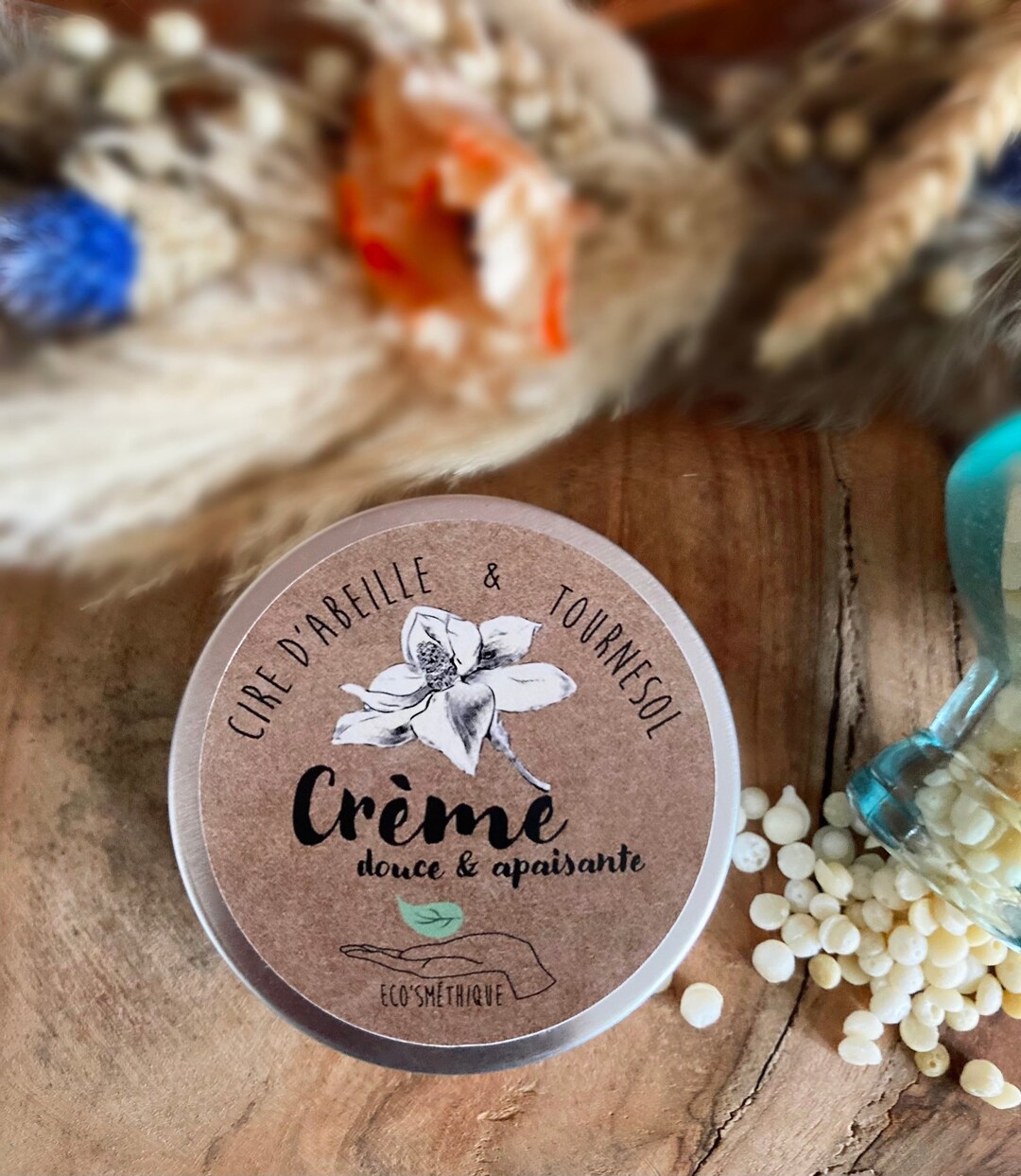 Crème Naturelle à La Cire Dabeille : Soin Du Visage, Des Mains & Du ...
