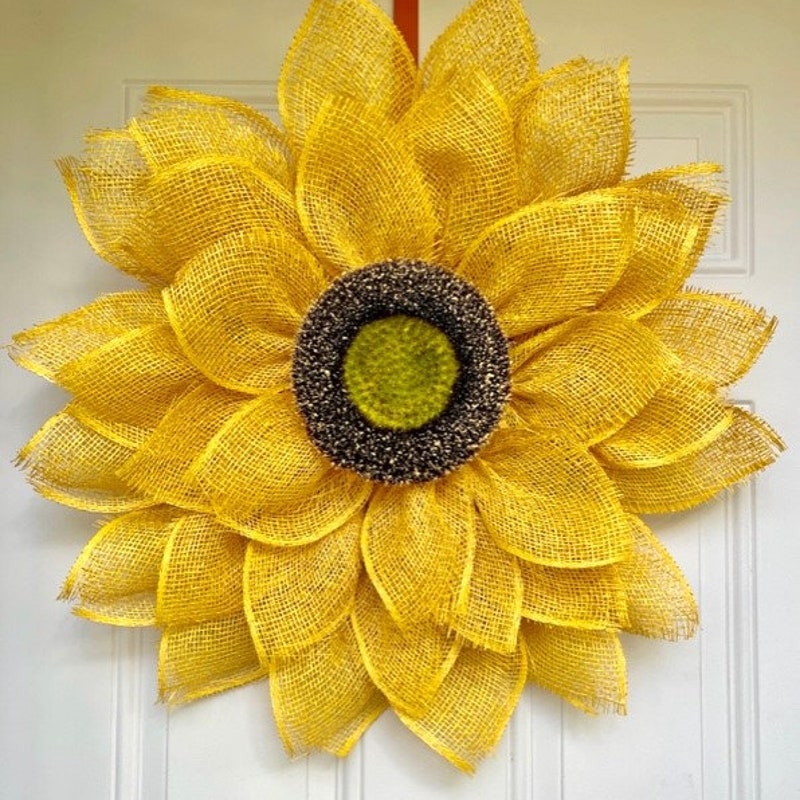Burlap Sunflowers - Etsy
