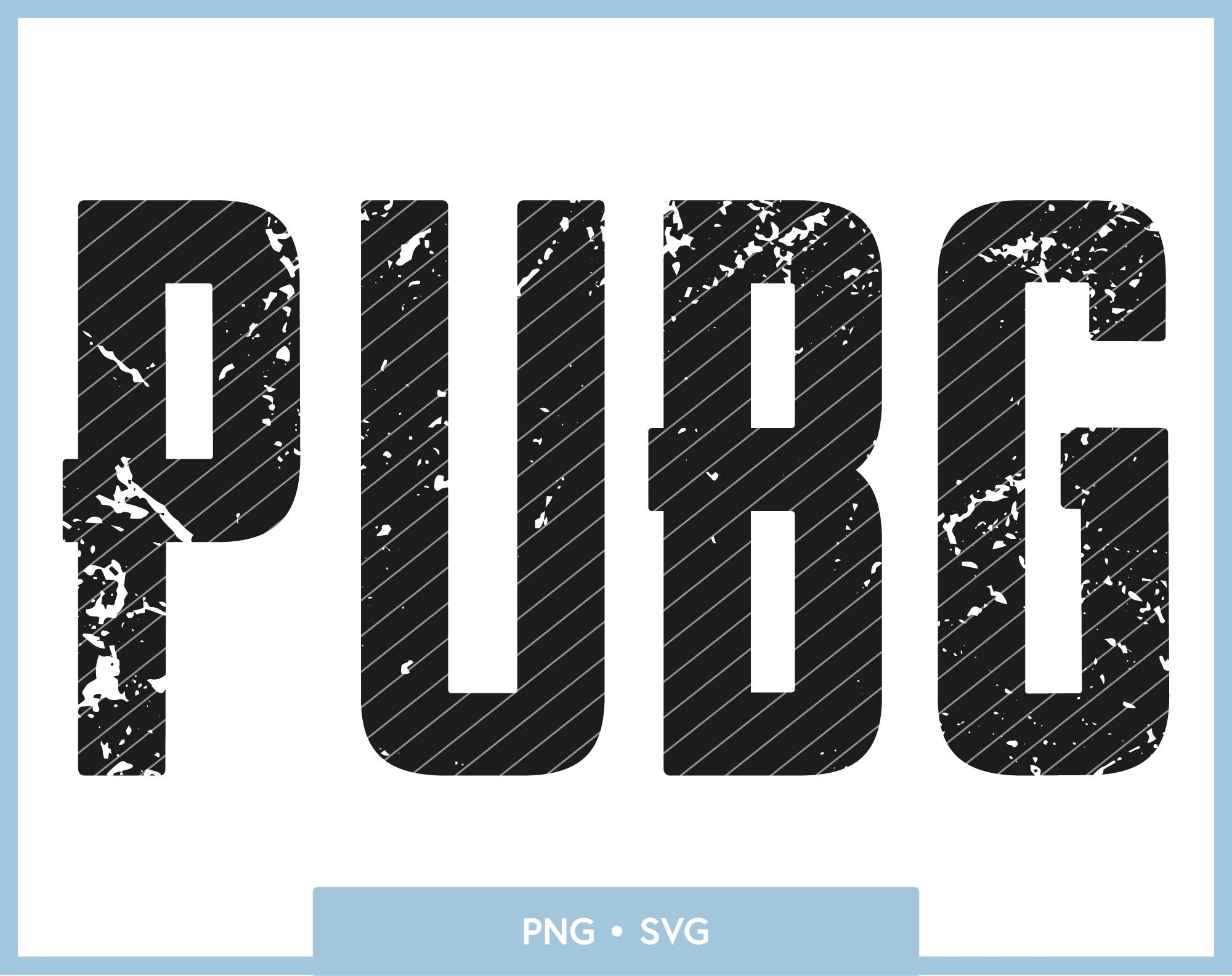 Grunge PUBG Svg Distressed PUBG Png Playerunknown's - Etsy