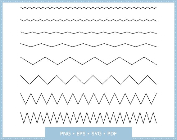 Zig Zag Line Art