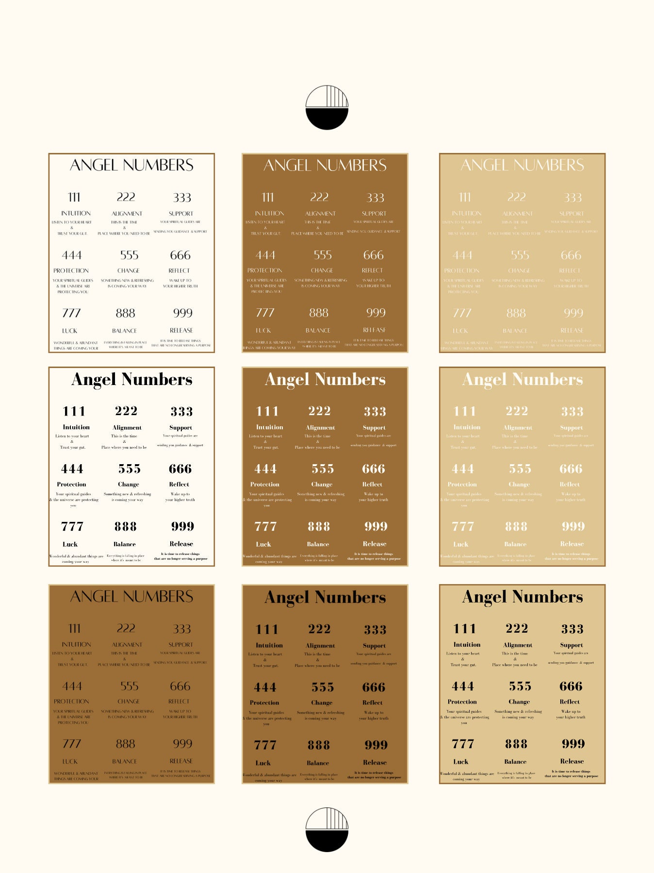 Angel Numbers Printable - Etsy