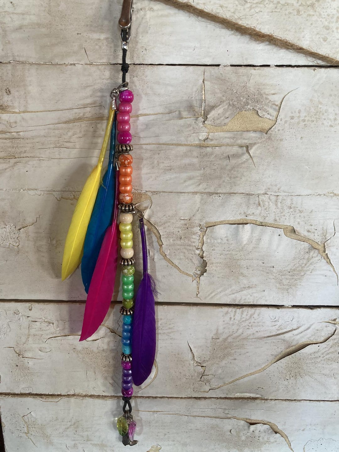 Feather Rainbow Horse Mane Clip - Etsy